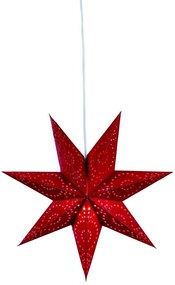 Markslöjd 700122 - Vánoční dekorace SATURNUS 1xE14/25W/230V pr. 45 cm červená ML1278
