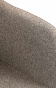 Barová židle Natoma látka chromovaná konstrukce – taupe