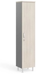 Vysoká skříň Manager LUX 45 x 43 x 207,4 cm, pravá, akát světlý / šedá