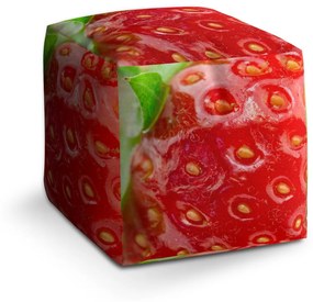 Sablio Taburet Cube Jahoda: 40x40x40 cm