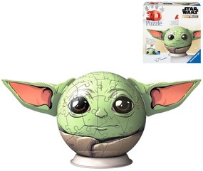 RAVENSBURGER Puzzleball 3D Star Wars Baby Yoda Pokeball skládačka 72 dílků 2411556