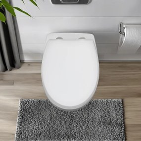 WENKO 24516100-WC sedátko 300/350 KG WC-SITZE 37x44,5 cm bílá/stříbrná