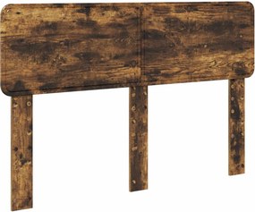 Rám postele Kouřový dub 140 x 190 cm Masivní borové dřevo 3412082