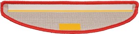 Schodové rohože 30 ks 56 x 17 x 3 cm červené, půlkulaté 3365806