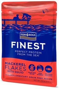 FISH4DOGS Kapsička pro psy Finest makrela s olihní 100 g