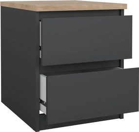 FALCO Noční stolek Simplicity 230 šedá/jackson hickory