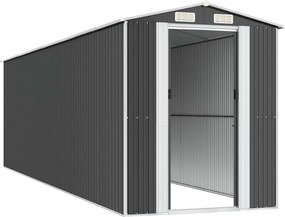 Zahradní kůlna antracitová 192 x 689 x 223 cm pozinkovaná ocel 3147455