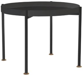 OnaDnes -20% Nordic Design Černý kovový konferenční stolek Nollan 60 cm