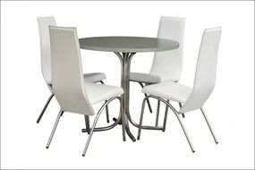 Jídelní stůl PAULA (bez židlí) Metpol 80x80 Barva: Bílá
