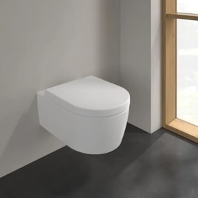 Villeroy & Boch 5656HRRW - Závěsné WC s prkénkem SoftClose AVENTO keramika/bílá