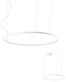 Redo 01-1712 závěsné LED stmívatelné svítidlo Orbit pískově bílá, 55W, 3000K, ø80cm