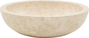 Umyvadlo 40 x 12 cm mramor krémové 142775