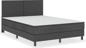Postel boxspring tmavě šedá textil 180 x 200 cm 3054710