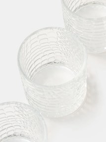 Sinsay - Sada sklenic s reliéfním vzorem 4 pack - clear