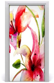 Fototapeta samolepící květy lilie 85x205 cm