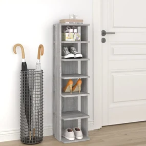 Botník Šedý Sonoma 27,5X27X102 Cm Kompozitní Dřevo