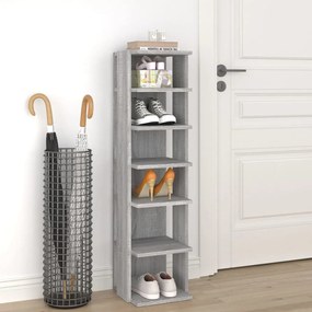 Botník Šedý Sonoma 27,5X27X102 Cm Kompozitní Dřevo