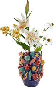 CORAL COAST Váza mořské plody 33 cm - tm. modrá