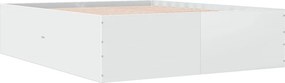 Rám postele bílý 160 x 200 cm kompozitní dřevo 3280909