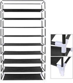 Textilní botník Pompy 88 cm černý
