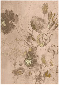 Vliesová tapeta's vysokým leskem Fresco Flowers