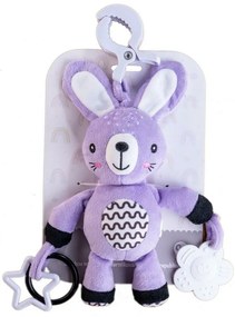 Chrastítko babyted Zajíček plyš 30 cm závěs na postýlku / kočárek