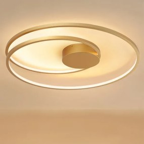 Brilagi-LED Stmívat. stropní svítidlo TWISTER LED/105W/230V pr. 100 cm zlatá+DO