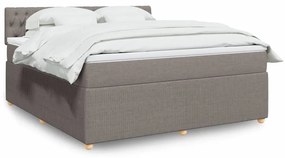 Box spring postel s matrací taupe 180x200 cm textil 3287546
