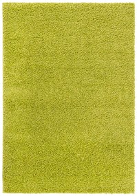 Kusový koberec shaggy TOKYO 6365A Jednobarevný světle zelený Rozměr: 140x200 cm