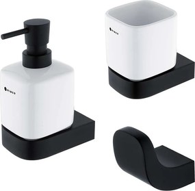 Nimco Nikau - Sada doplňků do koupelny, matná černá NKC set-31K-T-90