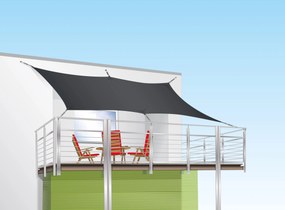 Livarno home Ochranná plachta proti slunci UV 60 (obdélníkový/antracitový)