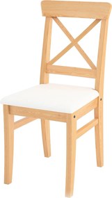 Potah na židli Ingolf s čalouněným sedákem barva bílá