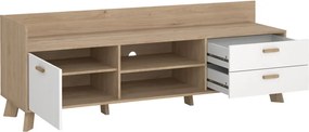FALCO TV stolek Iker 717 jackson hickory/bílá