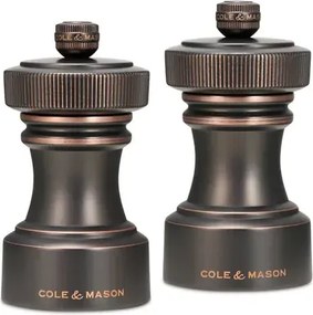 ColeMason Hoxton Antique Bronze / Sada mlýnků na sůl a pepř / výška 10