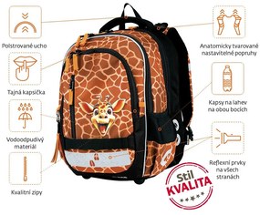 Stil - školní batoh Junior Giraffe