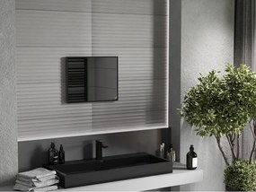 Mexen Loft obdélníkové koupelnové zrcadlo 50 x 40 cm, černý rám - 9852-050-040-000-70