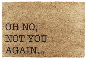 Rohožka z přírodního kokosového vlákna Artsy Doormats Oh No Not You Again, 40 x 60 cm