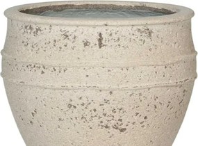 Designový květináč KALDERO, vláknocement, 41x33 cm, béžový