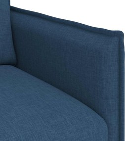 Set pohovek 2 ks Modrá Textil 3407573