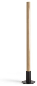 Minimalistická stojací lampa ve tvaru válce Estela Floor  Válcová stojací lampa z ručně foukaného skla, dřeva a kovu Estela Floor Dekor: Přírodní…