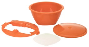 Börner Multimaker - plně barevný: Mísa a poklice s těsnícím ventilem, odkapkávačem a Multiplatem Barva: Oranžová