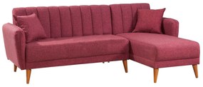 Atelier del Sofa rozkládací rohová pohovka AQUA růžová pravý roh 867UNQ1406