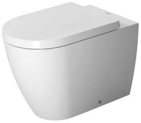 Duravit ME by Starck - Stojící WC, zadní odpad, s WonderGliss, alpská bílá 21690900001
