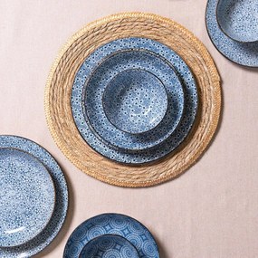 Dezertní talíř s modrými kvítky BlueFlowers – 21x1 cm