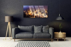 akrylový obraz Město Architektura 100x50 cm