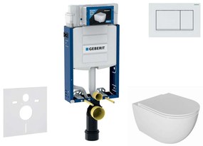 Geberit Kombifix - Set předstěnové instalace, klozetu Oudee a sedátka softclose, tlačítko Sigma20, bílá/bílá mat SANI15CA3124