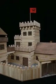 Walachia Dřevěná slepovací stavebnice Hrad / od 8 let / 607 dílů / Obt