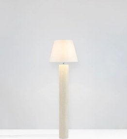 Bílá/krémová kamenná stojací lampa (výška 150 cm) Bacoo – Nova Luce