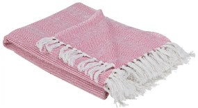 Bavlněná deka 130 x 160 cm růžová TANGIER Beliani