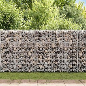 Gabionová zeď z pozinkované oceli 450 x 30 x 100 cm 143571